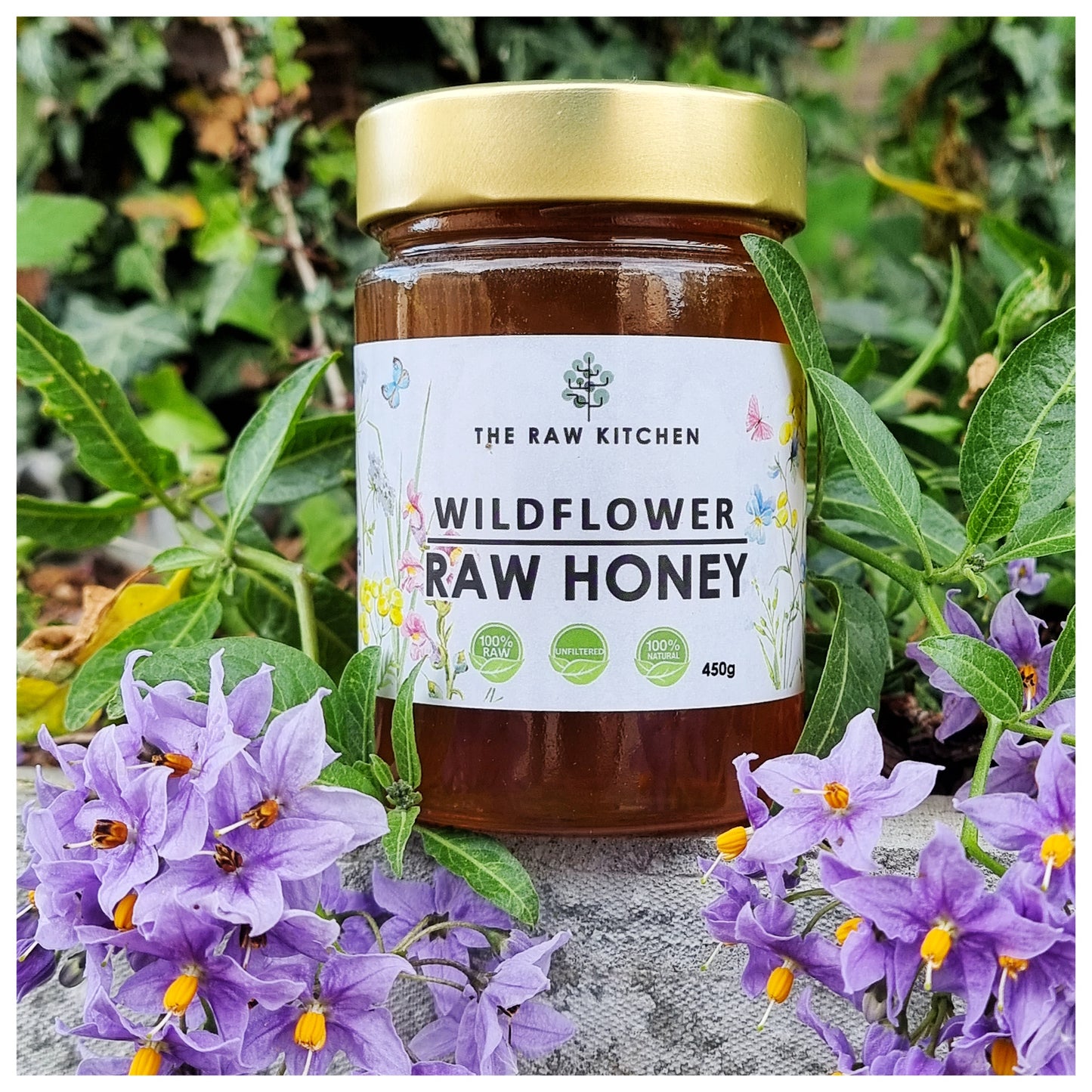 Wildflower Raw Honey - Unpasteurised, Coarse Filtered Raw Honey and ...